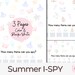 Summer I SPY, Summer Coloring Pages, Preschool Coloring, Preschool ...