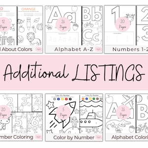 Alphabet Coloring Pages: Preschool Kindergarten Printables (PDF) - Etsy