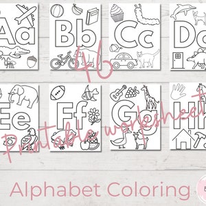 46 Alphabet & Number Coloring Pages | Coloring Book| Coloring Page ...