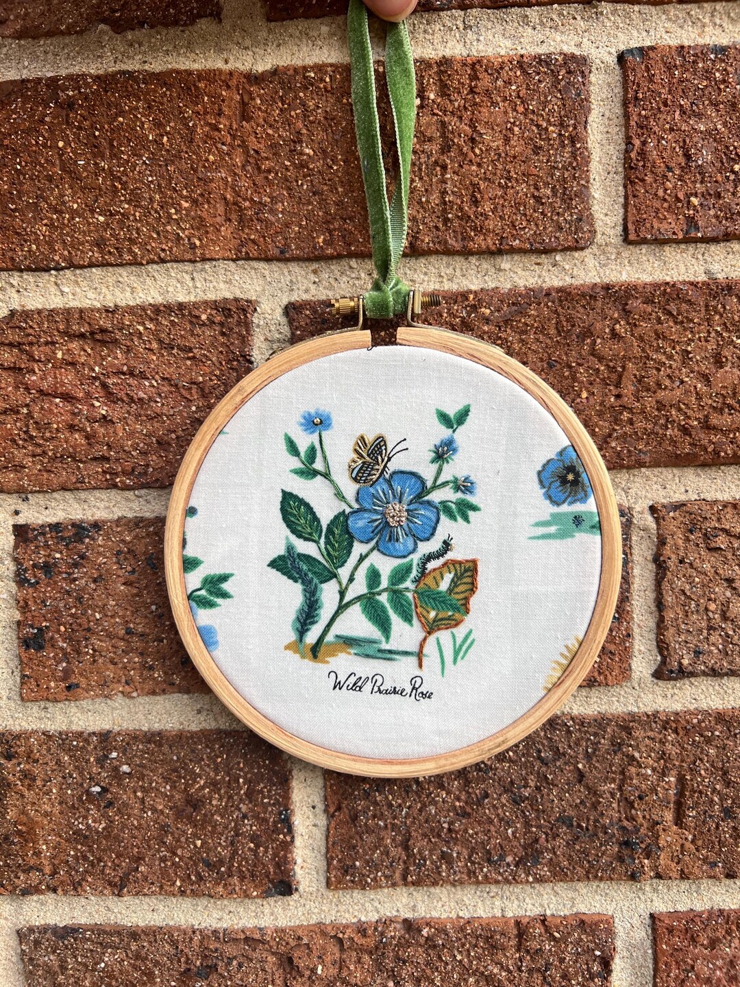 Rifle Paper Co. Fabric Botanical Embroidery Hoop - Etsy
