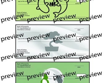 Manifestation Checks - Etsy