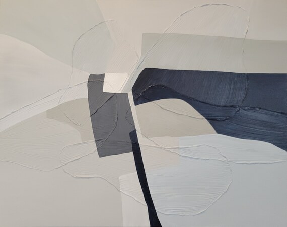 Clean Texture Original 100% Hand Painted Wall Art. Modern | Etsy