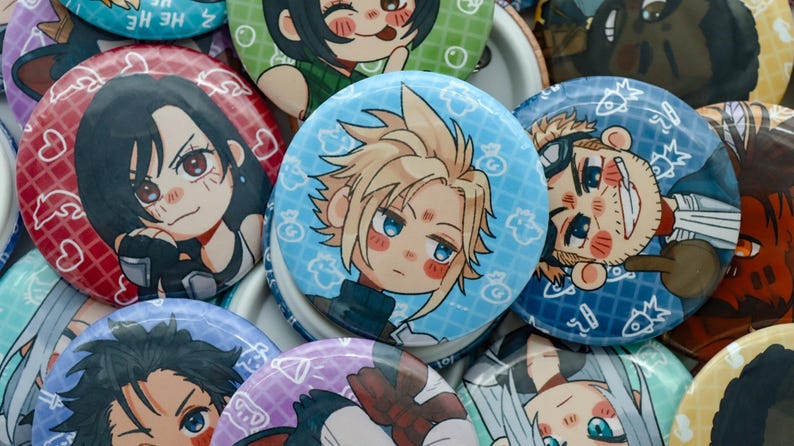 Final Fantasy 7 Character Badges - Etsy