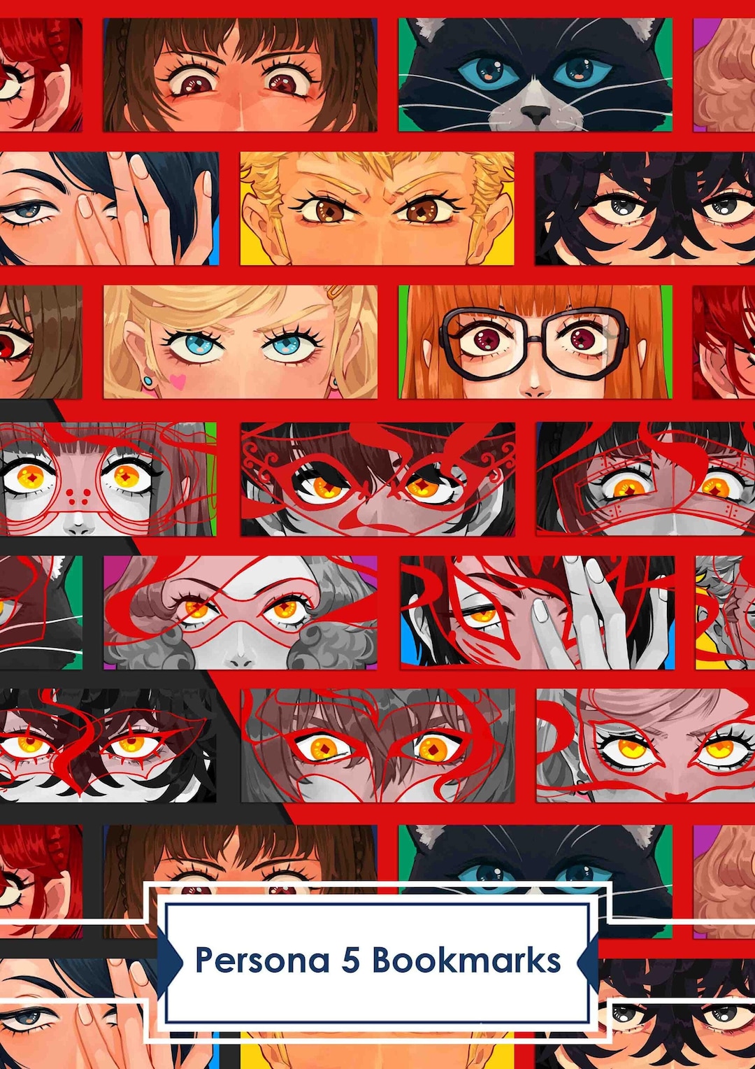 Persona 5 Bookmarks - Etsy