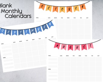 Printable Colored Banner - Etsy