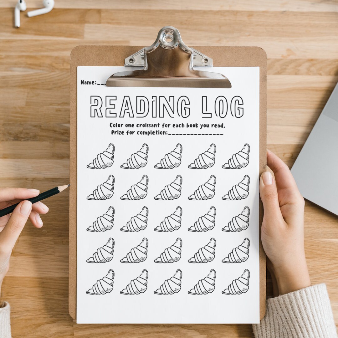 Reading Log/book Tracker Printable Bakery Themed Reading - Etsy