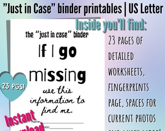 I Go Missing Binder - Etsy