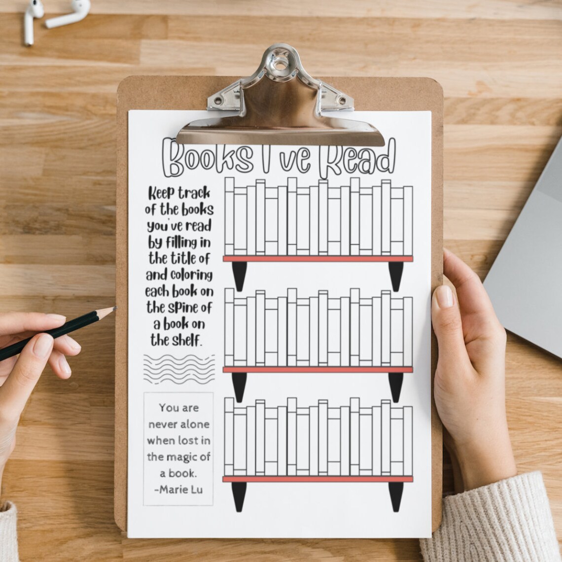 Classroom Library Tracker Printable Bookshelf Inventory Log ...