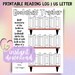 Classroom Library Tracker Printable Bookshelf Inventory Log ...