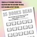 Printable Book Log Reading Tracker 25 Books Read Instant Download - Etsy