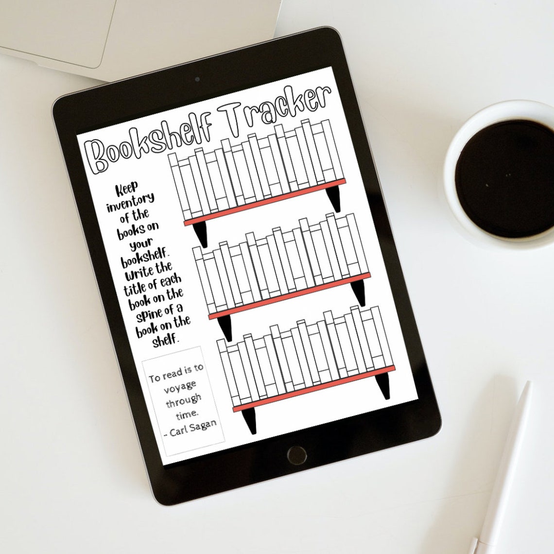 Classroom Library Tracker Printable Bookshelf Inventory Log ...