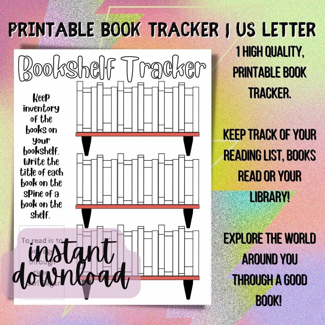 Classroom Library Tracker Printable Bookshelf Inventory Log - Etsy