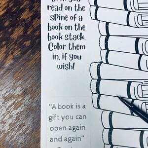 Printable Book Log Reading Tracker Book Stack Reading Log - Etsy