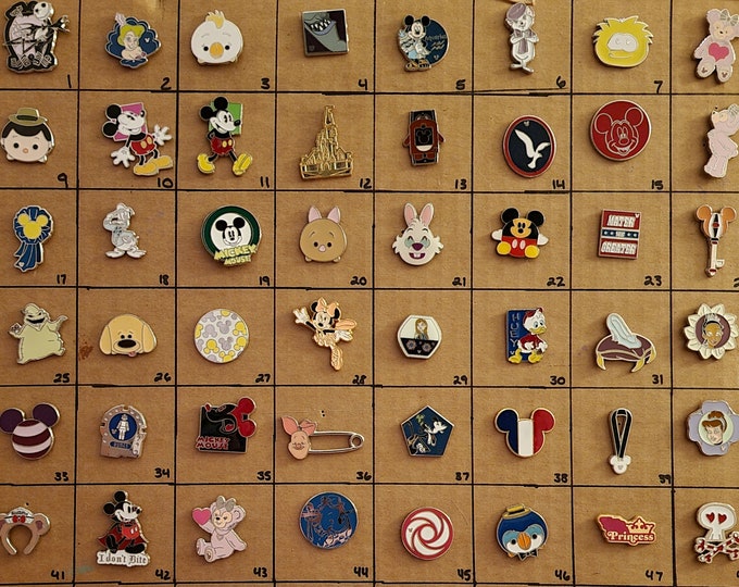 Disney Big Feet Pins 6 Disney Characters Pin Set Cutie Pins Big Foot ...