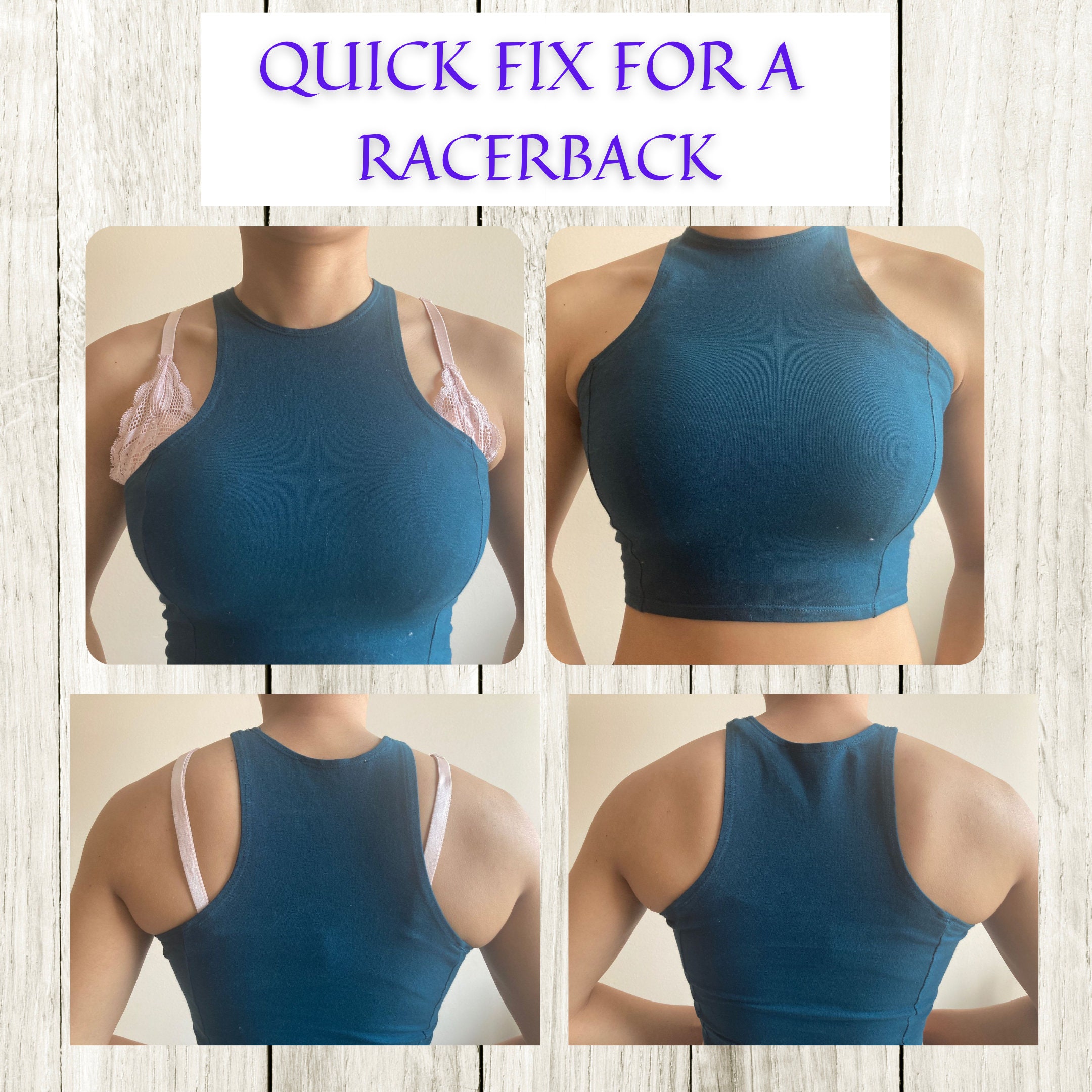 Strap Converter Racerback Conceal Straps Non-slip, Cleavage Control ...