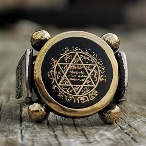The Motif of Seal of Suleiman the Magnificent,925k Sterling Silver ...