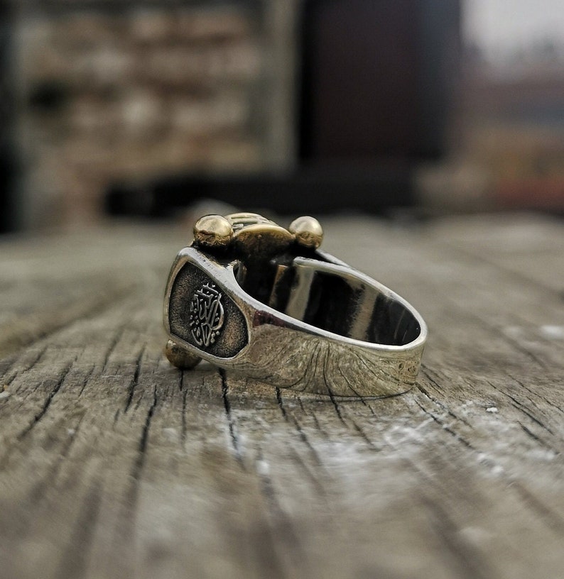 The Motif of Seal of Suleiman the Magnificent, Black Plated Muhru ...