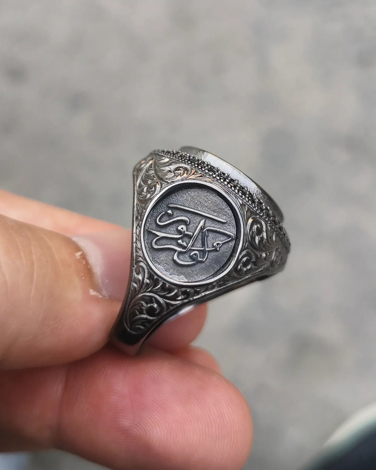 The Motif of Seal of Suleiman the Magnificent,925k Sterling Silver ...