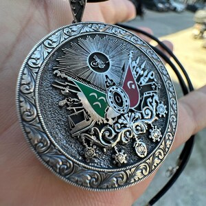 3D Wolf Relief Silver Medallion, 925 Sterling Silver, 4 Cm Double Sided ...