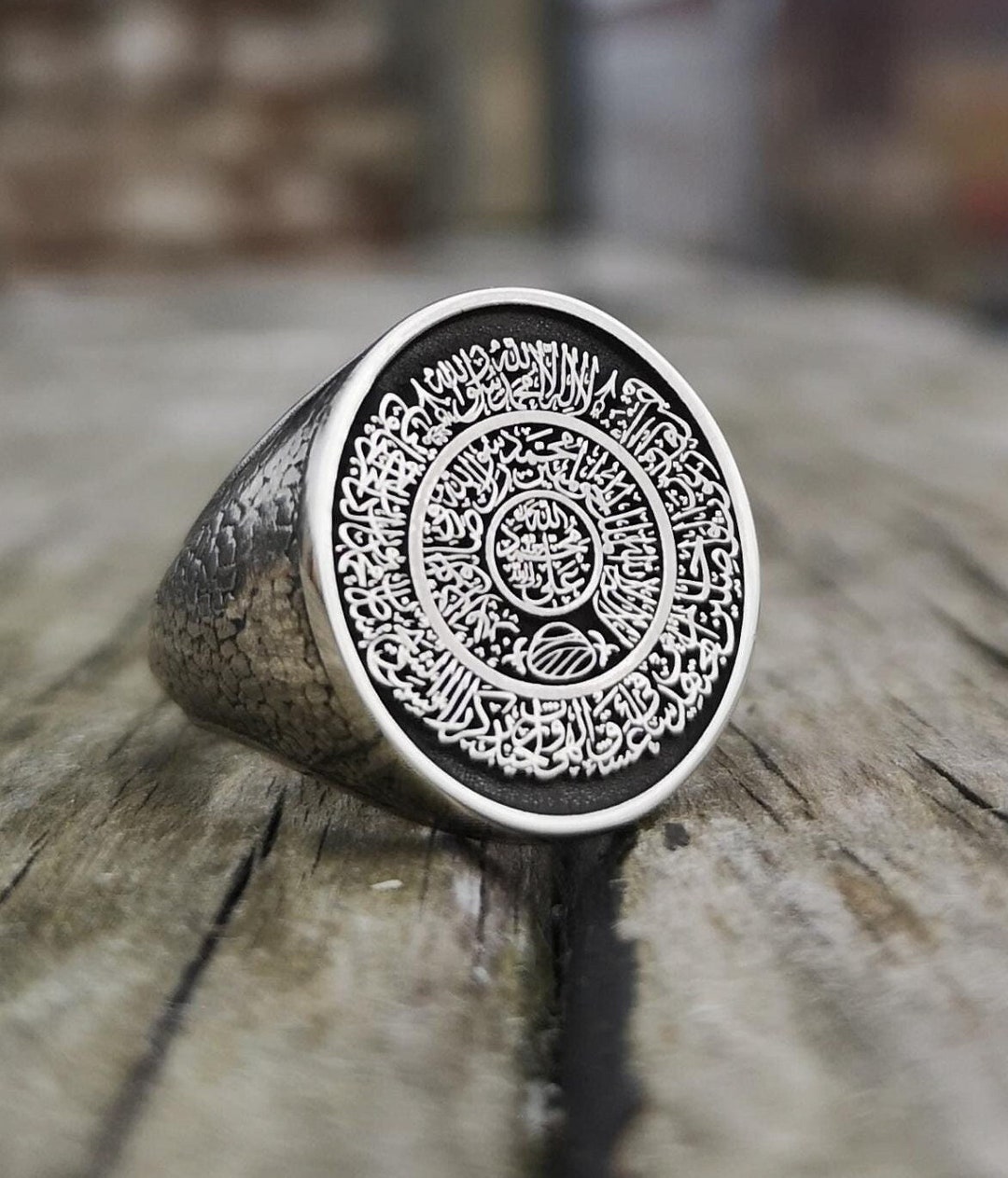 Personalization Silver Black Seal Handcrafted Silver Ring,handmade ...
