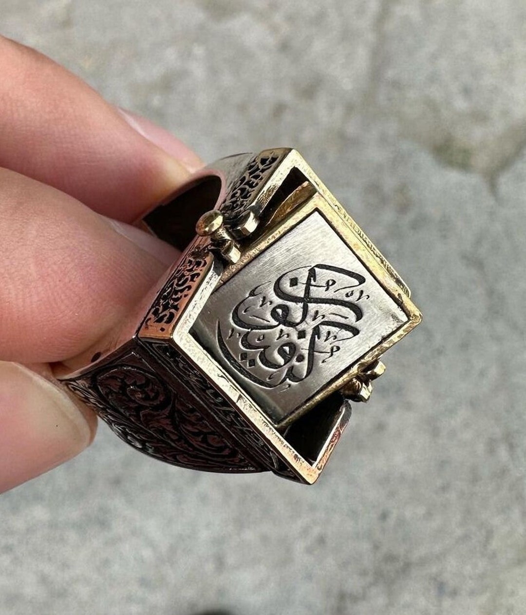 Double Sided Silver Ring, Reversible Ring, Reign Ring, 925k Sterling ...