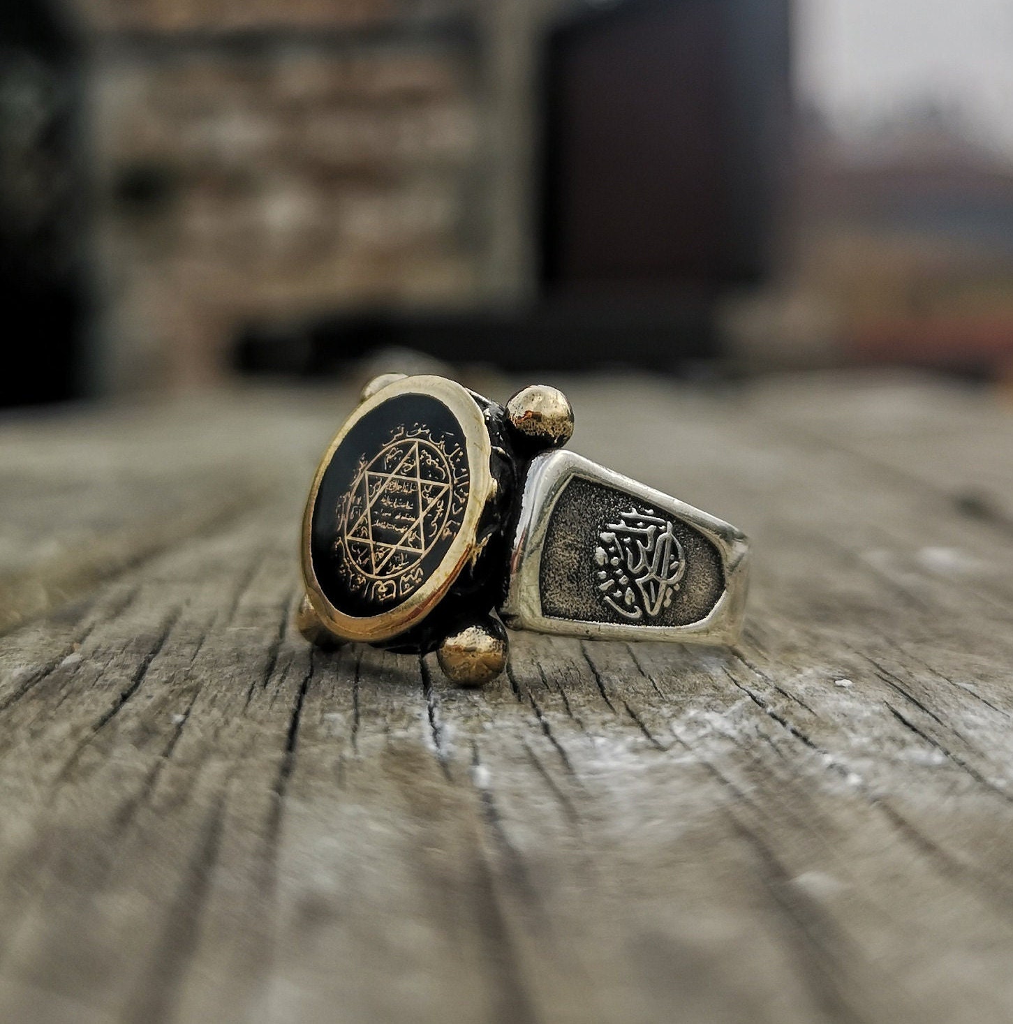 The Motif of Seal of Suleiman the Magnificent,925k Sterling Silver ...