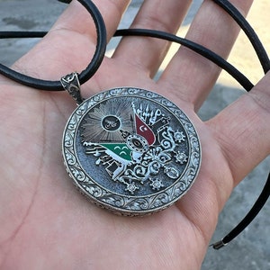 3D Wolf Relief Silver Medallion, 925 Sterling Silver, 4 Cm Double Sided ...