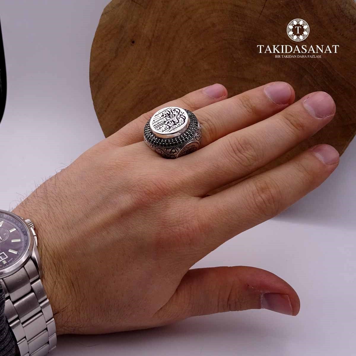 Religious Silver Ring Verses of Qur'an Signet Ring 925k - Etsy