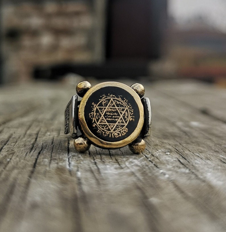 The Motif of Seal of Suleiman the Magnificent,925k Sterling Silver ...