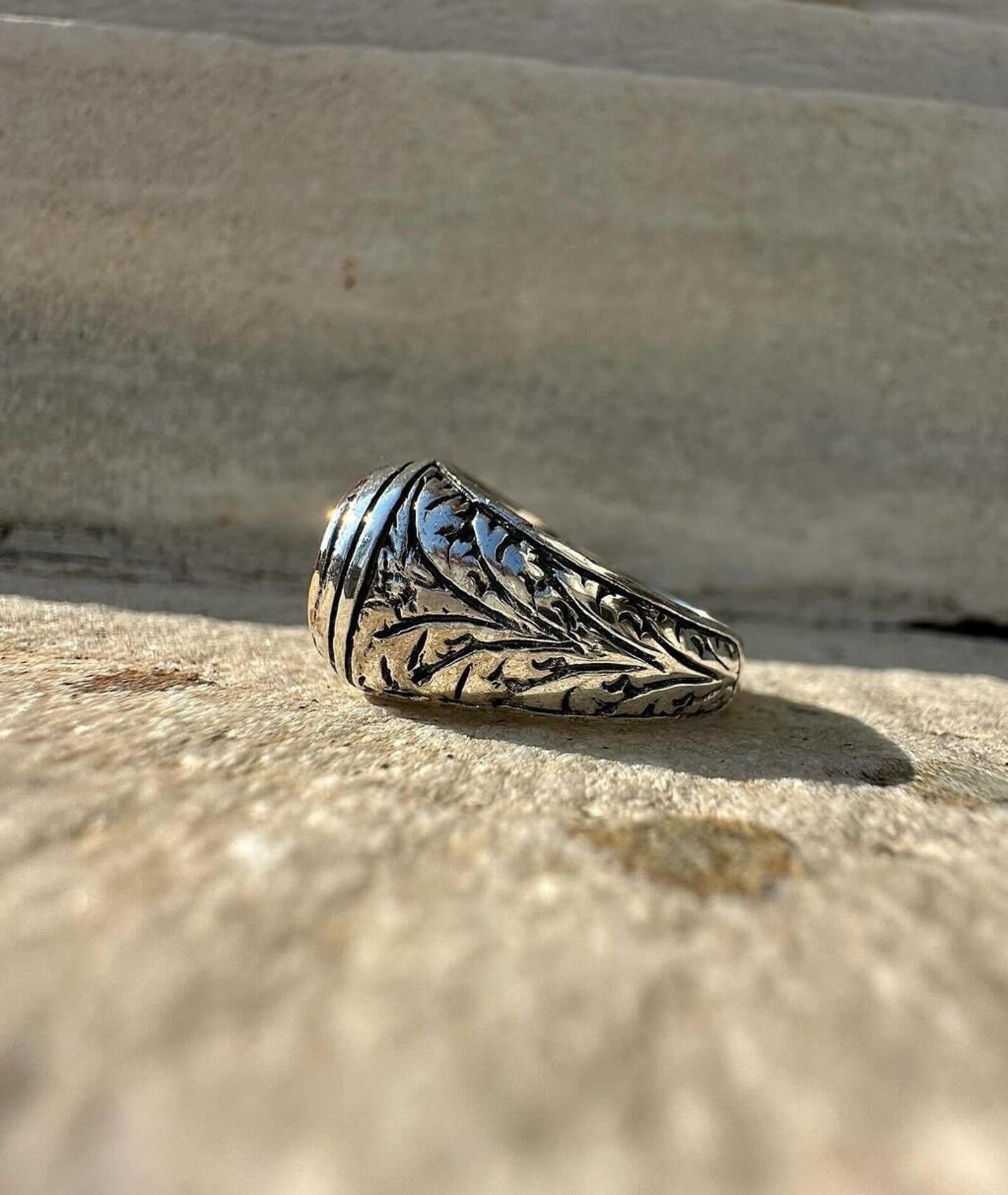 Malikul-mulk Names of ALLAH Ring, Handmade Engraved Silver Ring, 925k ...