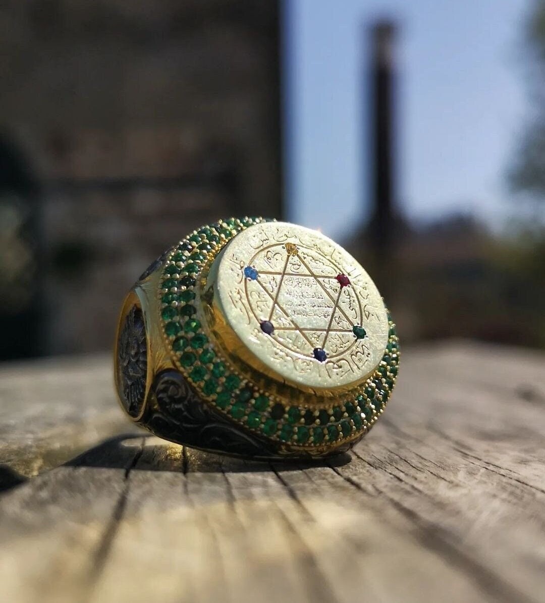 Buy The Motif of Seal of Suleiman the Magnificent, 925k Sterling Silver ...