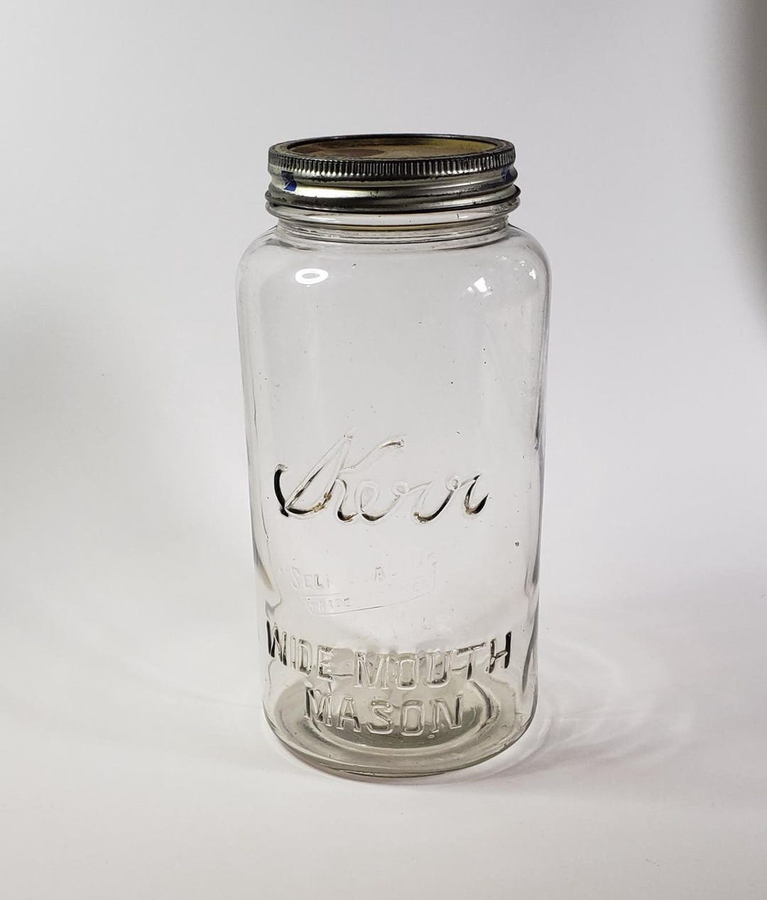 Vintage Kerr Wide Mouth Mason Jar - Etsy