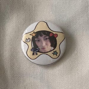 Custom Star Frame Pins | 1" Button Pins Kpop, Merch, Gift, Pets ...