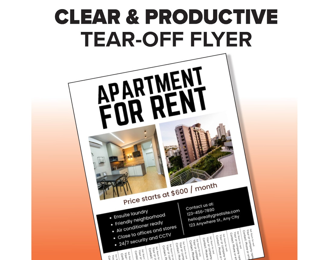 Room/apartment for Rent, Flyer, Template, Apartment Rent Flyer, Room ...