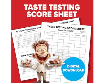 Taste Testing Printable for Cooking Competitions and Tasting Activities ...