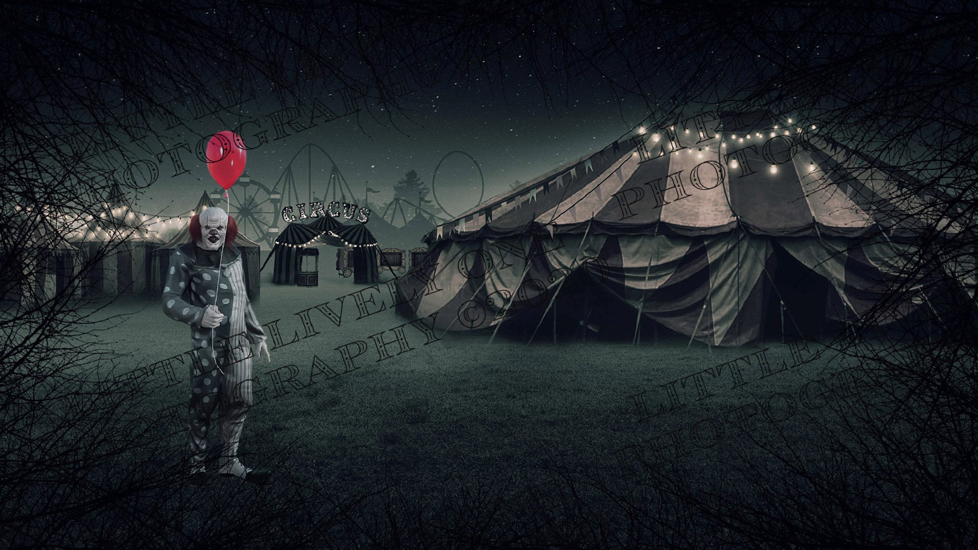 Zoom Meeting Backdrops, Halloween Background, Spooky Background, Foggy ...