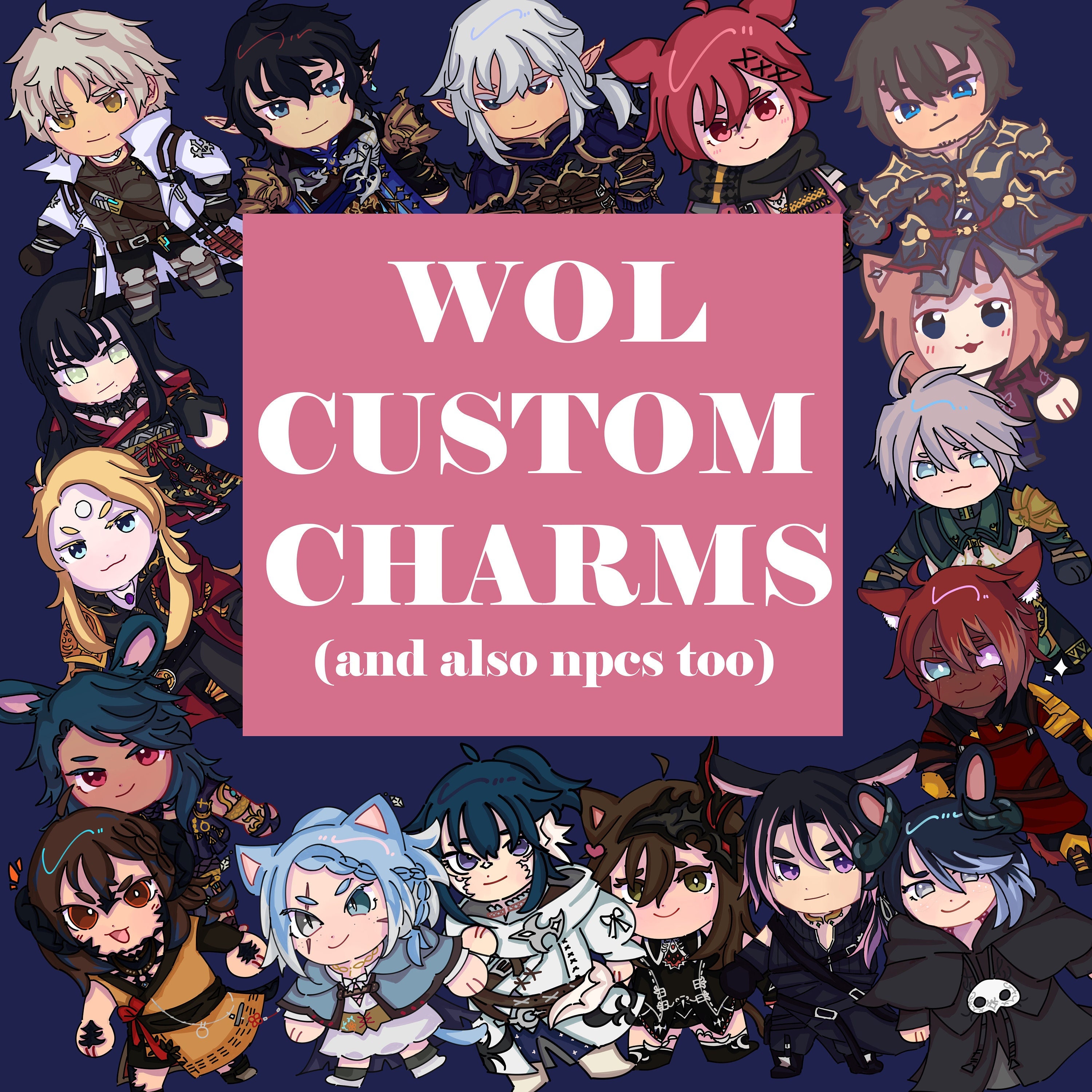FFXIV Custom Wol NPC Acrylic Charm - Etsy