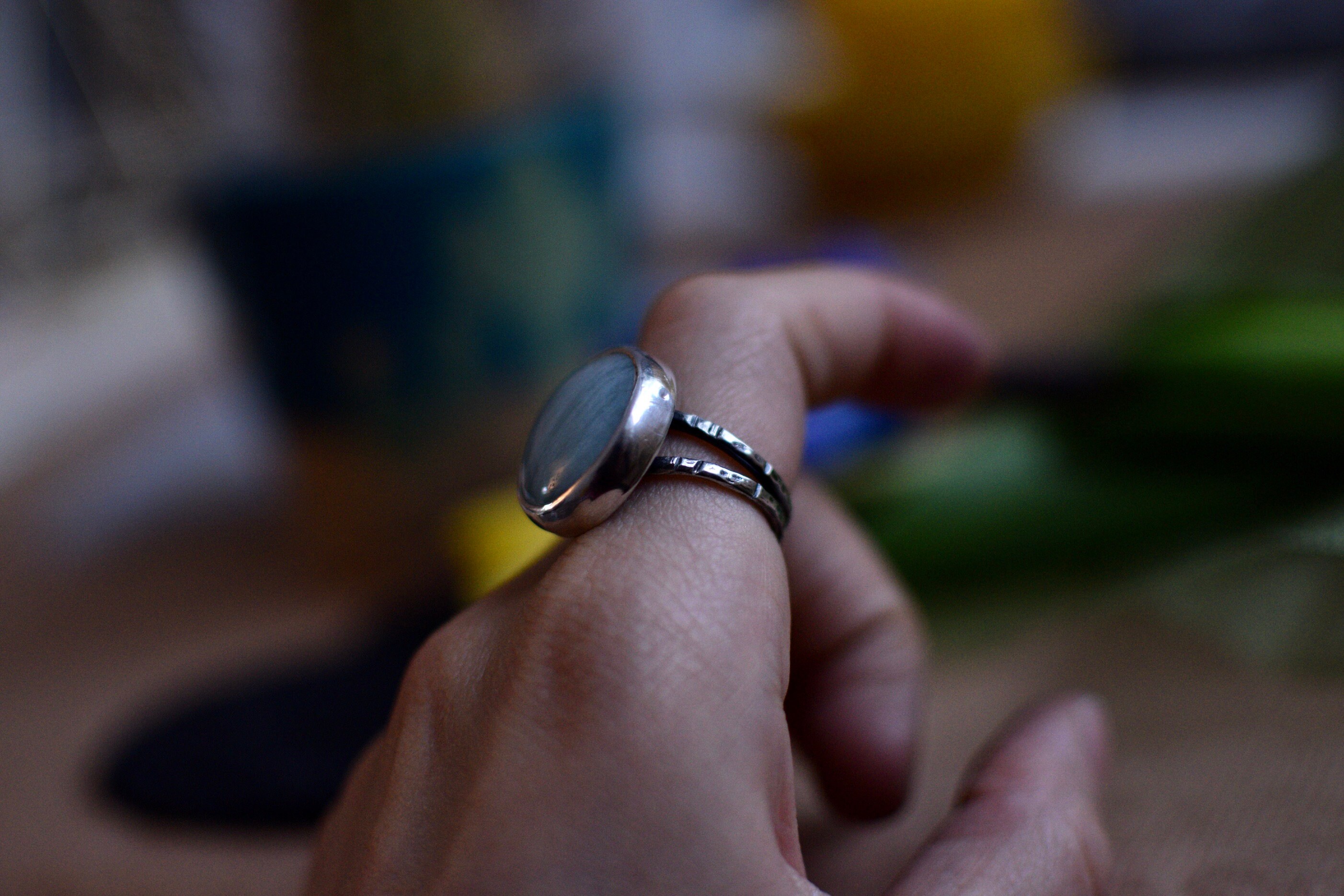 Amazonite Sterling Silver Ring - Etsy UK