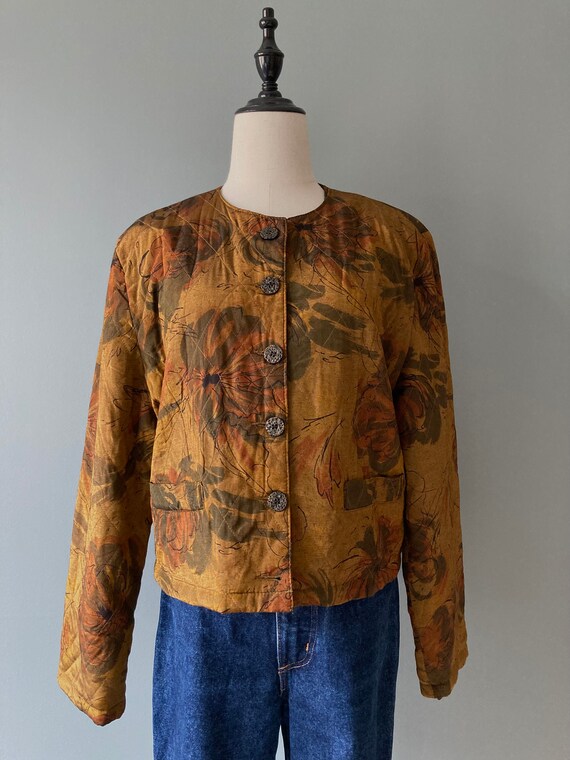 1980s quilted jacket, copper colour / Medium - Gem