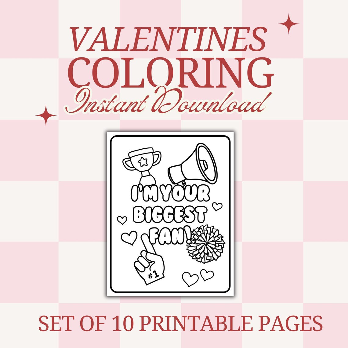Instant Download Valentine's Day Coloring Pages | Valentine's Day ...