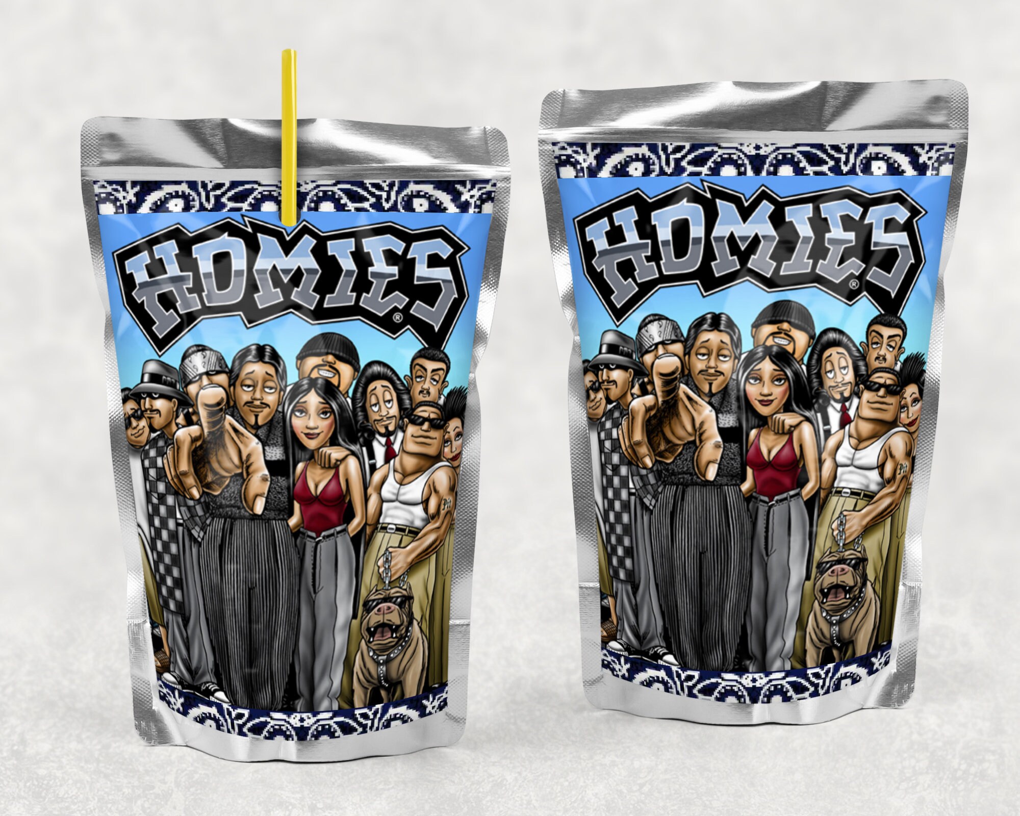 Homies Inspired Chip Bag Party Favor Chip Bags Homies - Etsy UK