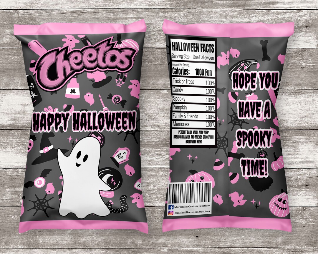 Halloween Chip Bags, Halloween Party Favors Party Chips, Halloween Bag ...
