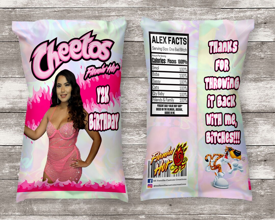Cheetos Chip Bag, Flamin Hot Party Favor, Cheetos Chip Bags, Hot Birthday, Cheetos Wedding ...