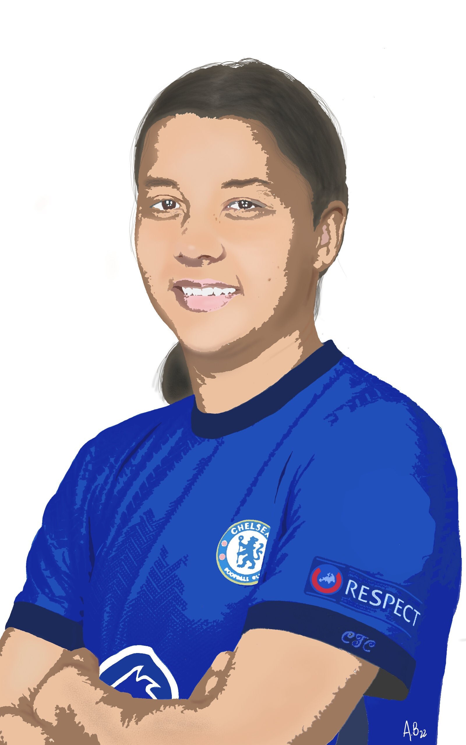 Sam Kerr Digital Drawing - Etsy Australia