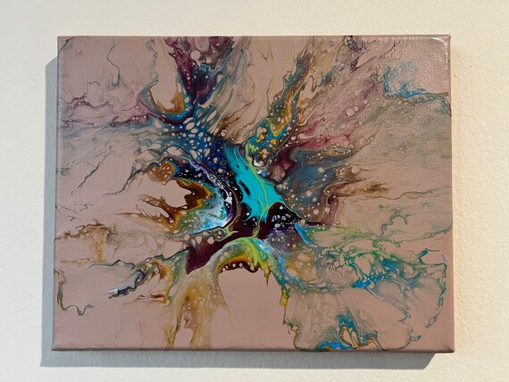 Original Hand Created Arcrylic Pouring and Fluid Art Painting - Etsy