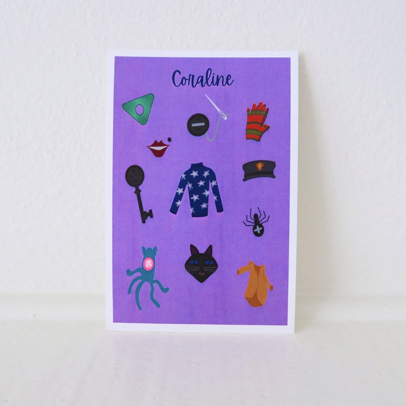 Coraline Inspired Art Print || Art Print for Fall/autumn and Halloween ...