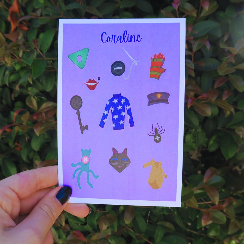 Coraline Inspired Art Print || Art Print for Fall/autumn and Halloween ...