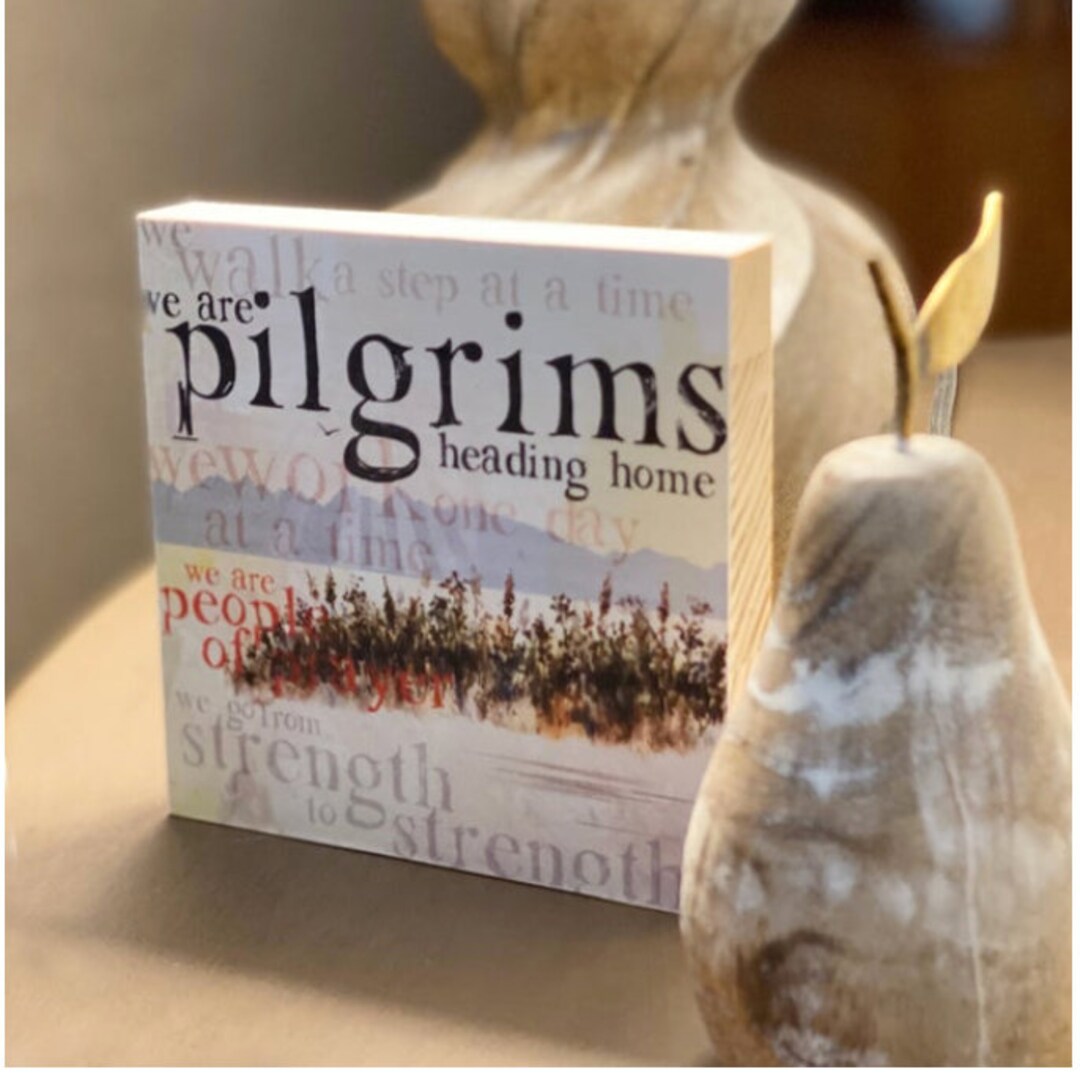 PILGRIMS 5x5 Wood Plaque - Etsy