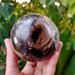 Chocolate Calcite Stone Sphere 76 MM Stripped Brown Calcite - Etsy