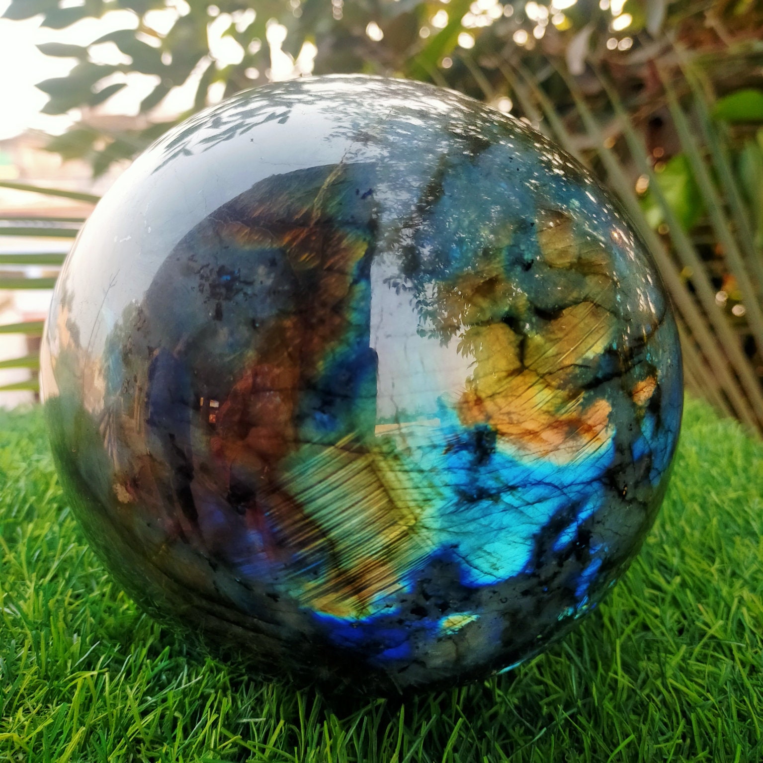 Huge Stunning 12 Inches Natural Blue Full Flashy - Etsy